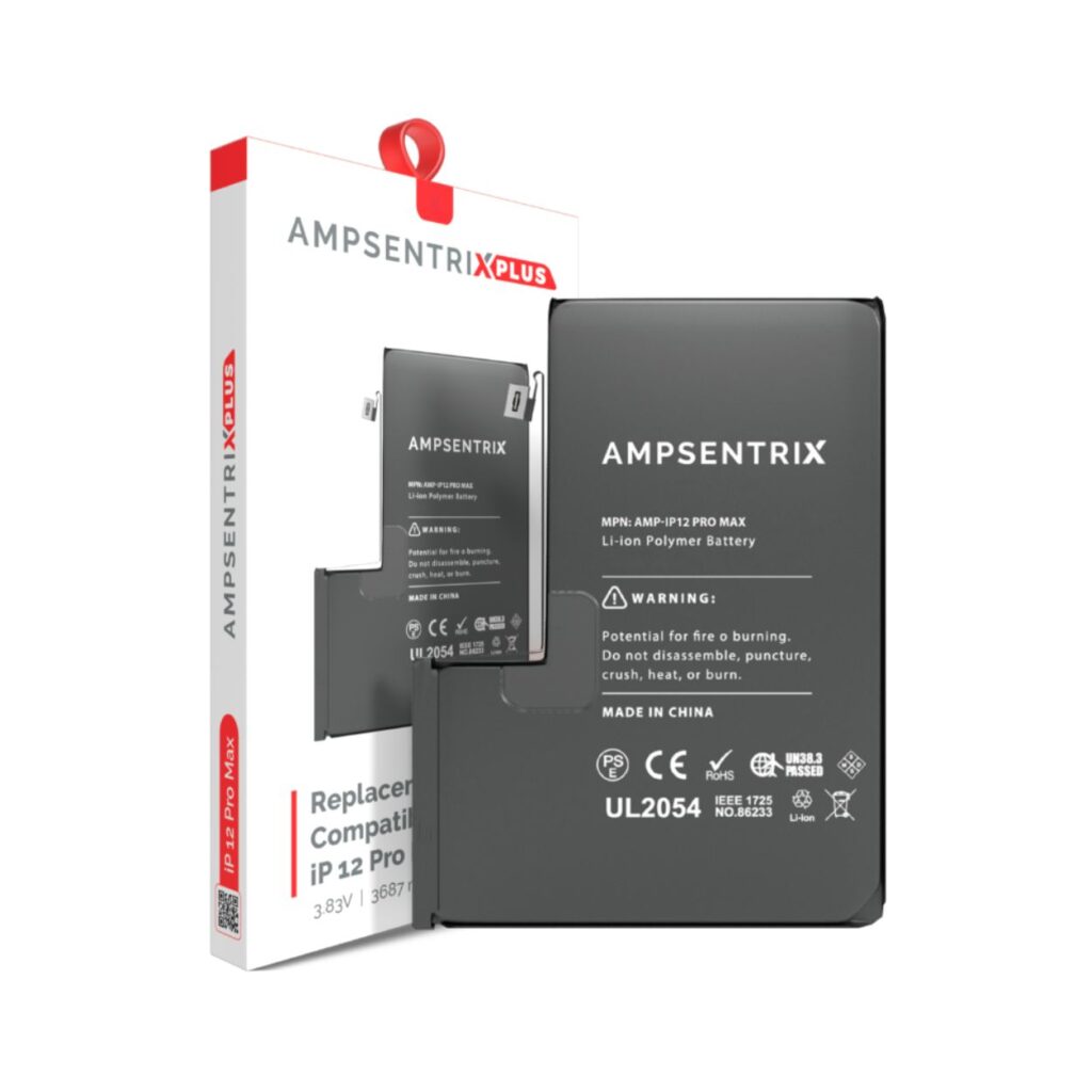Bateria iPhone 12 Pro Max AmpSentrix Plus Con Flex